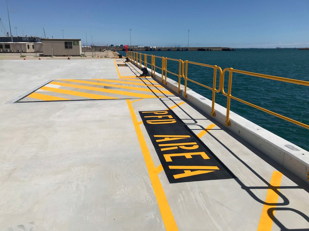 Australian Marine Complex Wharf 1 Extension Completion | Geomarine